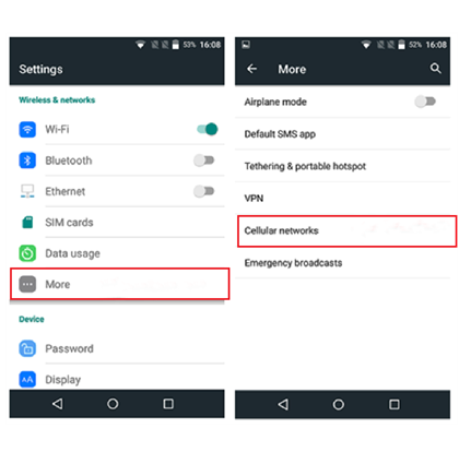 Configuring the Cellular Network Connection for the PAX Terminal