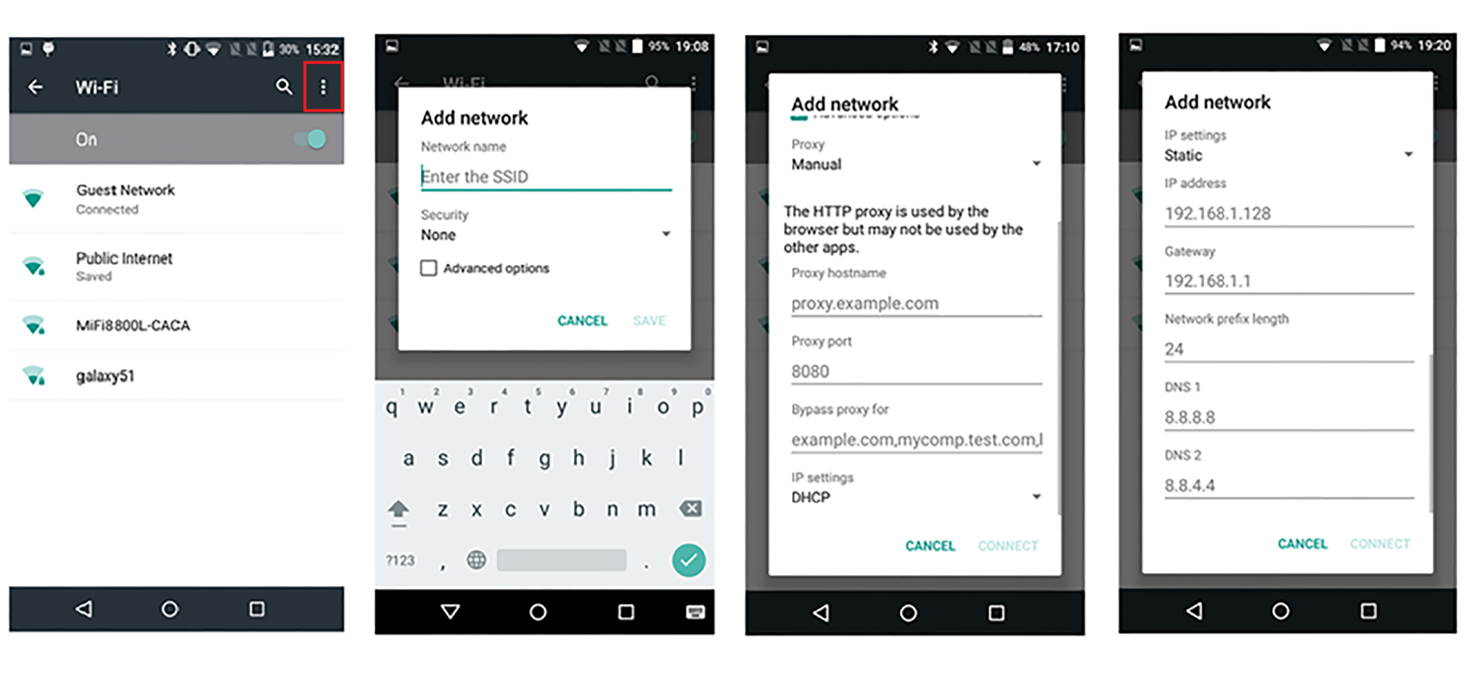 Configuring Wi-Fi Proxy Access for the PAX Terminal